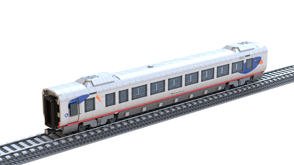LEGO MOC Amtrak Acela First Class Coach by lego_war_bricks ...