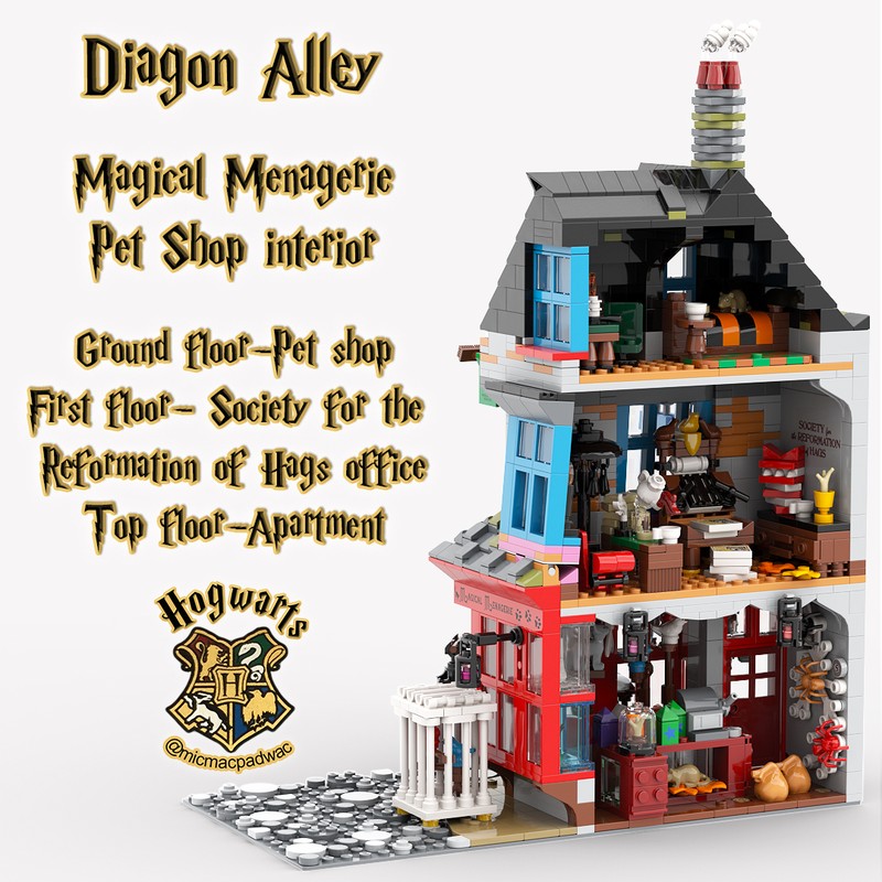 LEGO MOC Magical Menagerie Diagon Alley Pet Shop by micmacpadwac ...