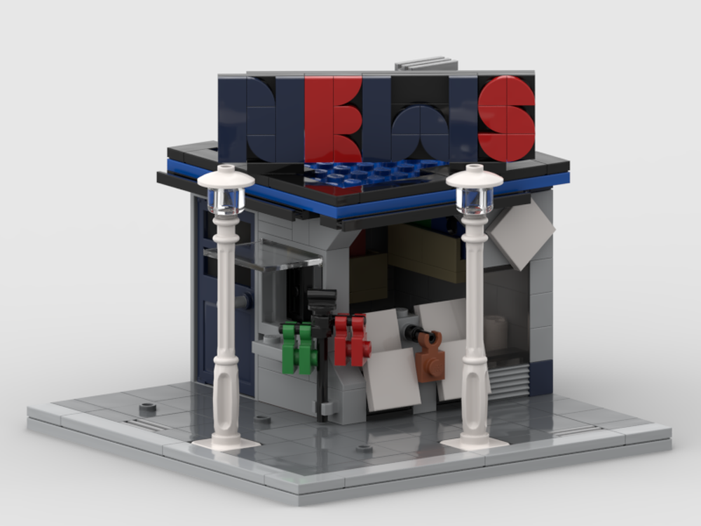 LEGO MOC Corner News Stand, Small Modular, updated by t-nova ...