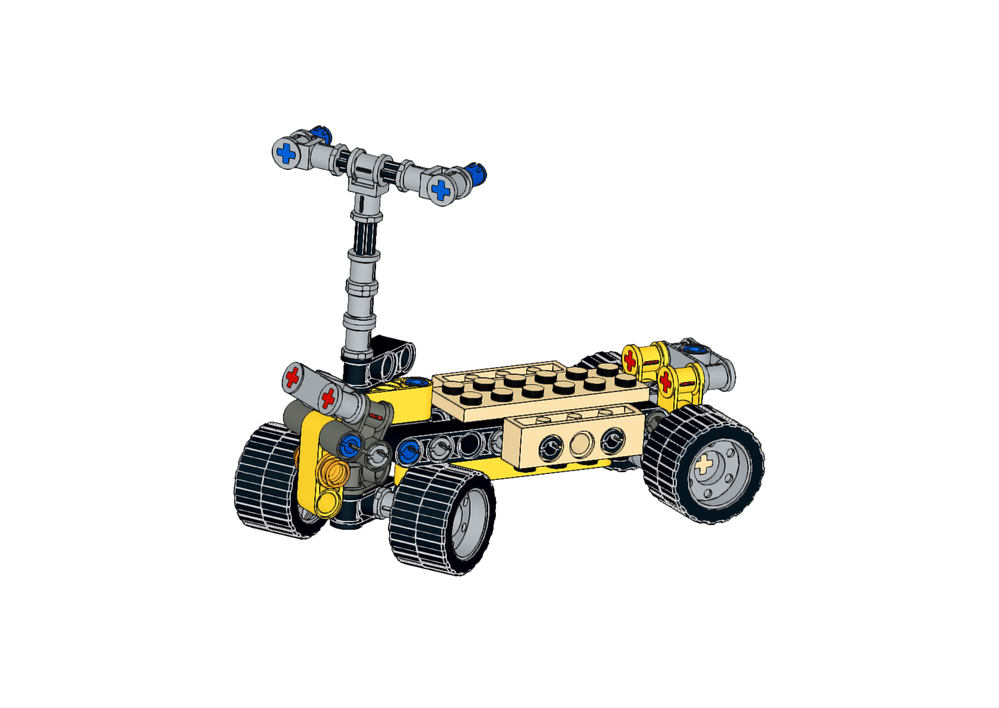 LEGO MOC Scooter Four Wheel by NARP | Rebrickable - Build with LEGO