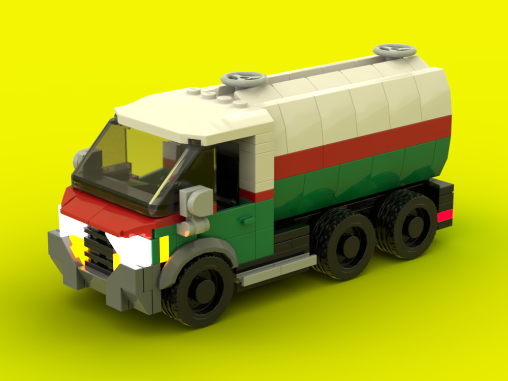 LEGO MOC Tanker Truck by The Lego Master | Rebrickable - Build with LEGO
