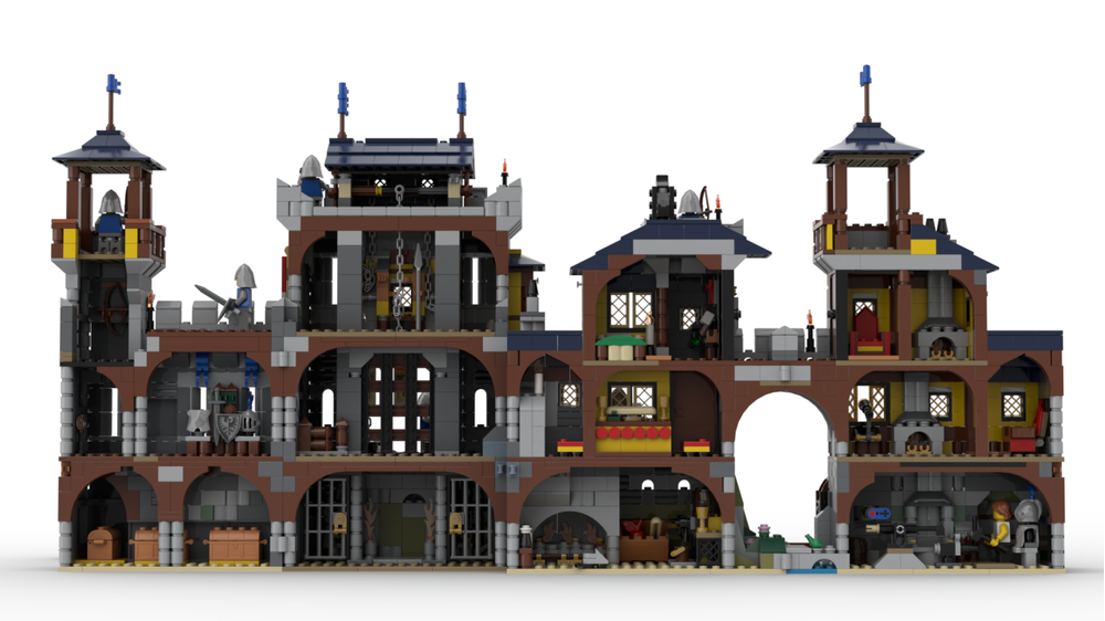 LEGO MOC Black Falcon Knight's Fortress (3x 31120 Alternate Build) by ...