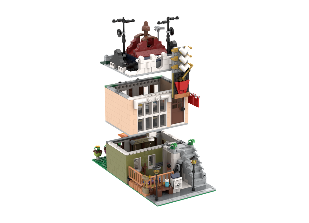 LEGO MOC LEGO MOC Cocktail Bar (31131"Downtown Noodle Shop" Alternative ...