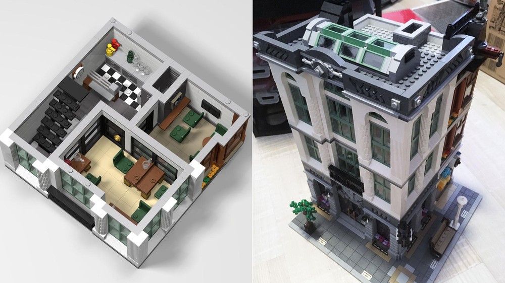 Lego Moc Brick Bank Extra Floor By Brickitectureeu Rebrickable