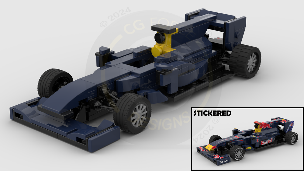 LEGO MOC F1 Red Bull Racing RB6 by CGForceDesigns | Rebrickable - Build ...
