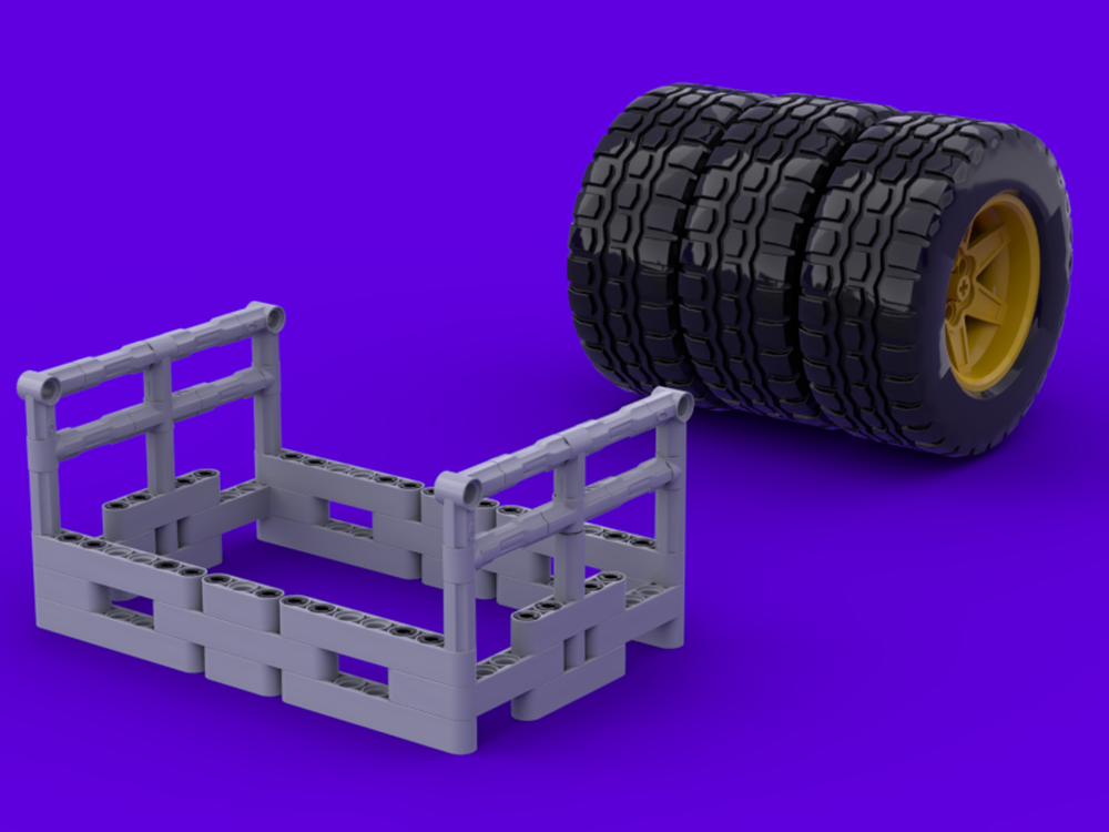LEGO MOC Tires transport rack by sliver65 | Rebrickable - Build with LEGO