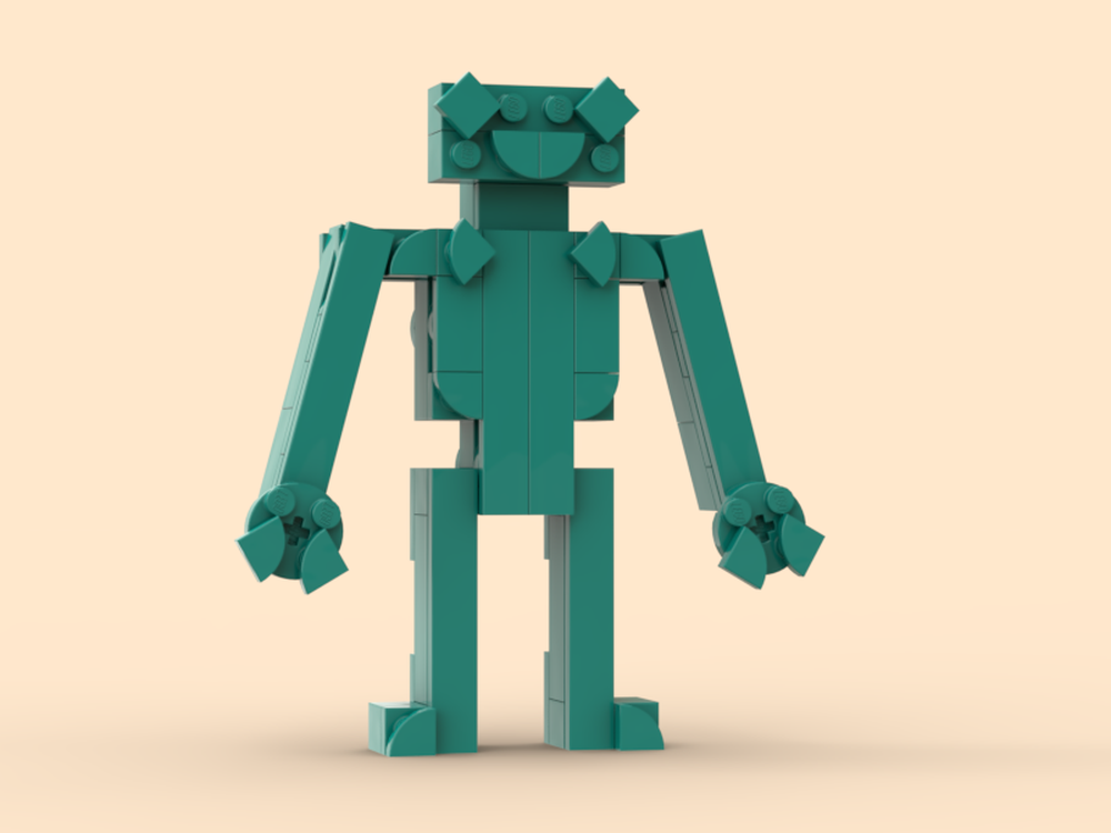 LEGO MOC Teal Brick Guy! by eric_nunya | Rebrickable - Build with LEGO