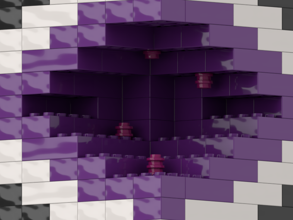 LEGO MOC amethyst Geode by thibou1234 | Rebrickable - Build with LEGO