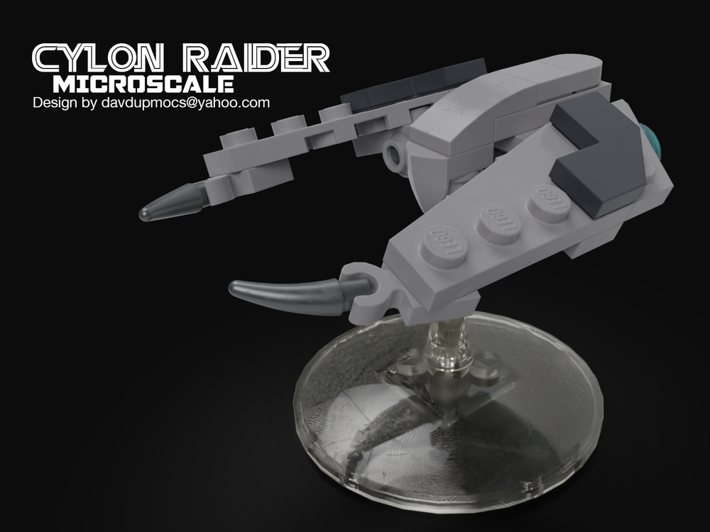 LEGO MOC Microscale Cylon Raider by DavDupMOCs | Rebrickable - Build ...