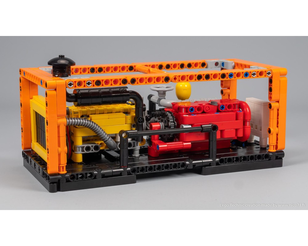 Lego Moc Diesel Mud Pump By Nico71 Rebrickable Build With Lego