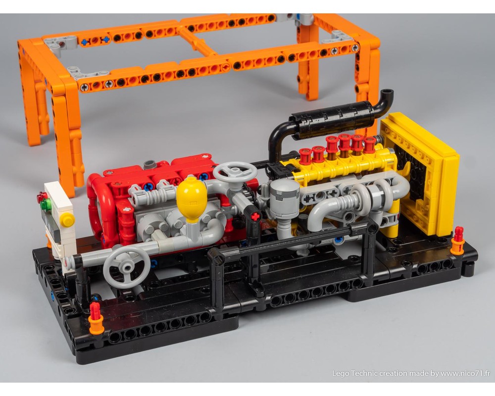 Lego Moc Diesel Mud Pump By Nico71 Rebrickable Build With Lego