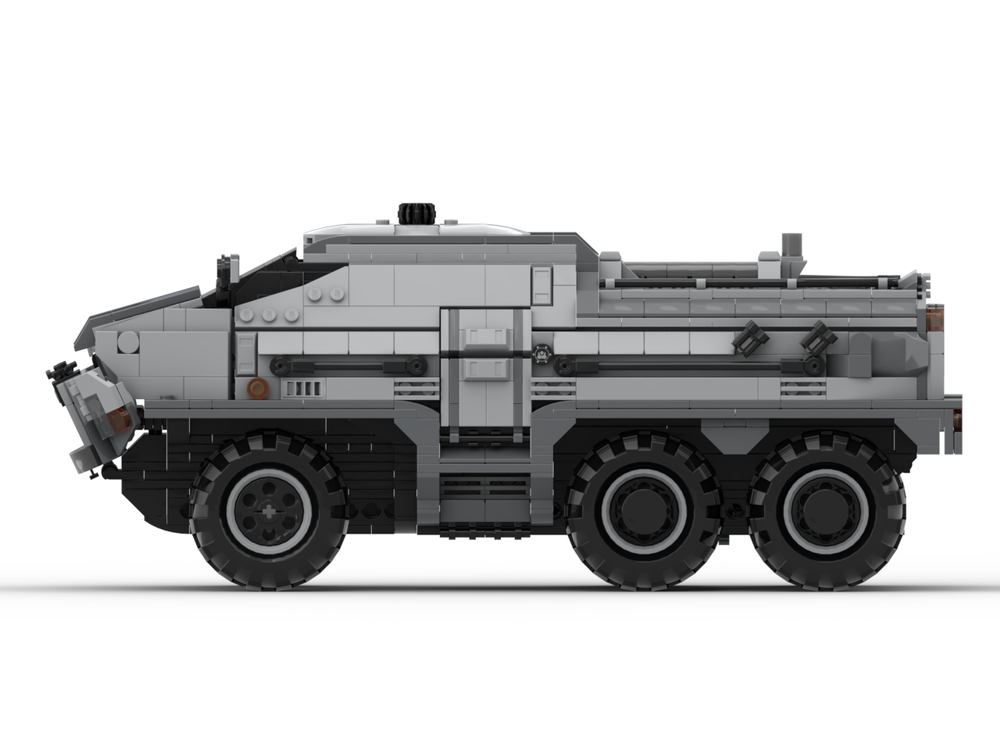 Lego Moc Futuristic Troop Carrier By Kilo Whiskey Rebrickable Build