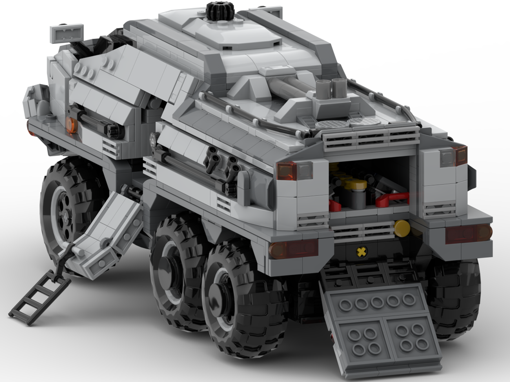 Lego Moc Futuristic Troop Carrier By Kilo Whiskey Rebrickable Build