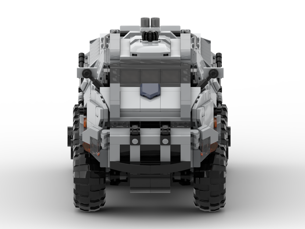 Lego Moc Futuristic Troop Carrier By Kilo Whiskey Rebrickable Build