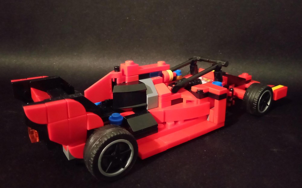 LEGO MOC Red F1 Car 76909 mod by Jonny_Hairface | Rebrickable - Build ...