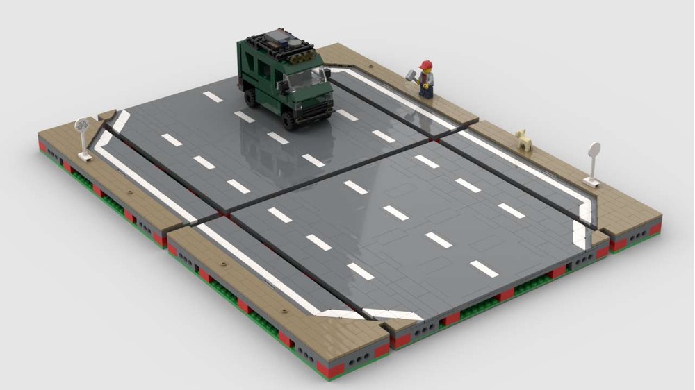 LEGO MOC MILS Roads System by doppiopug | Rebrickable - Build with LEGO