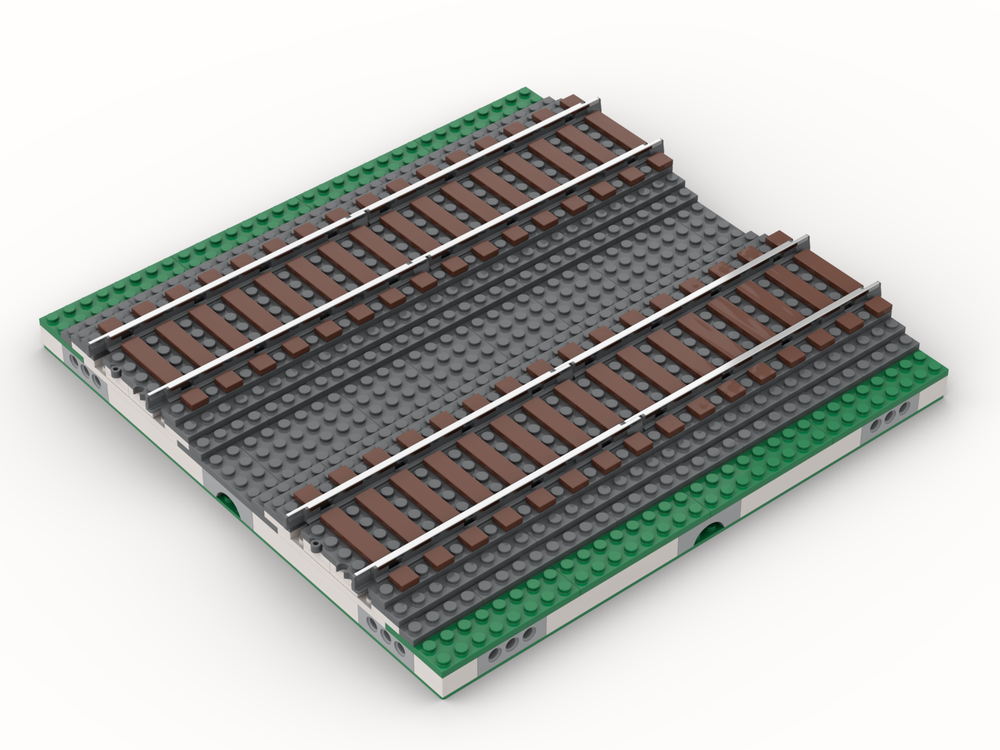 LEGO MOC MILS ballasted double track (32x32) by copernicus508 ...