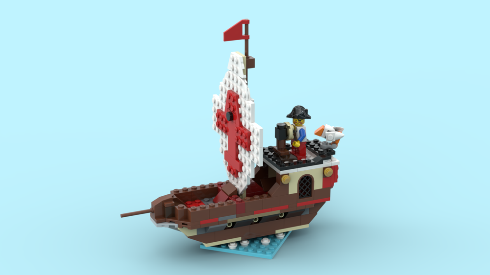 LEGO MOC 11015 Pirate ship by Lenarex | Rebrickable - Build with LEGO