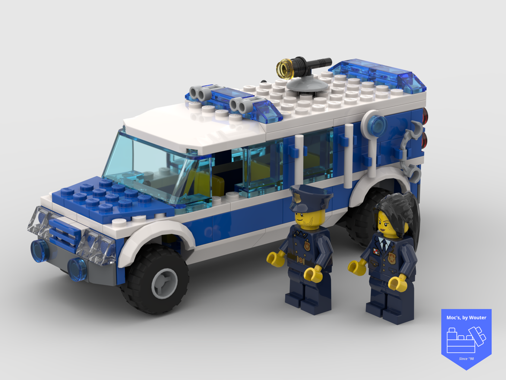 LEGO MOC Police Van by The Blocksmith | Rebrickable - Build with LEGO