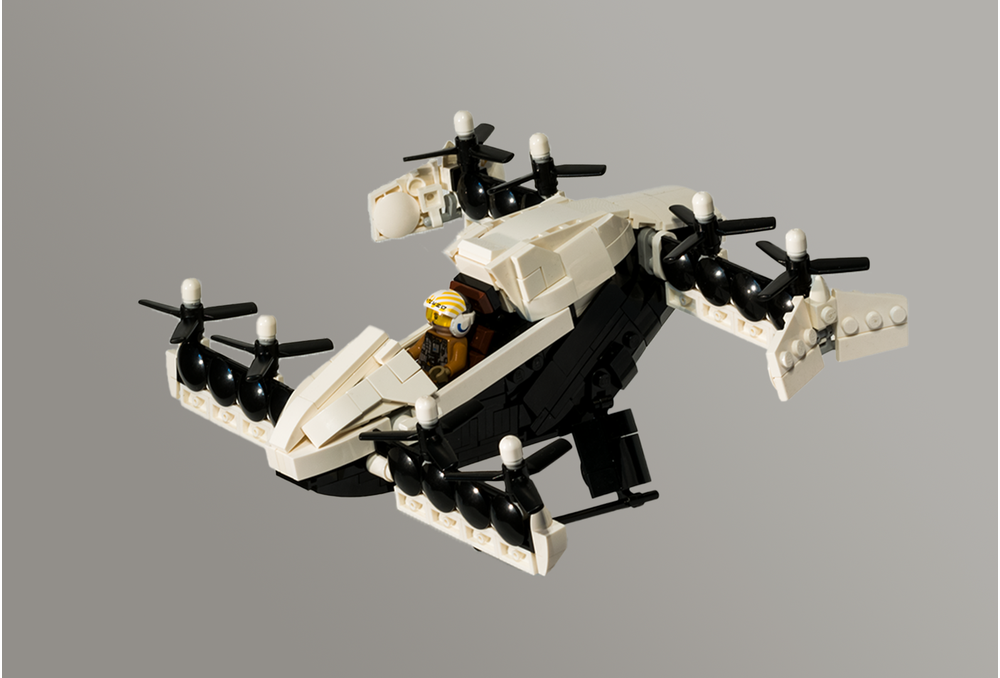 LEGO MOC Airbus Vahana eVTOL by CRCT Productions | Rebrickable - Build ...