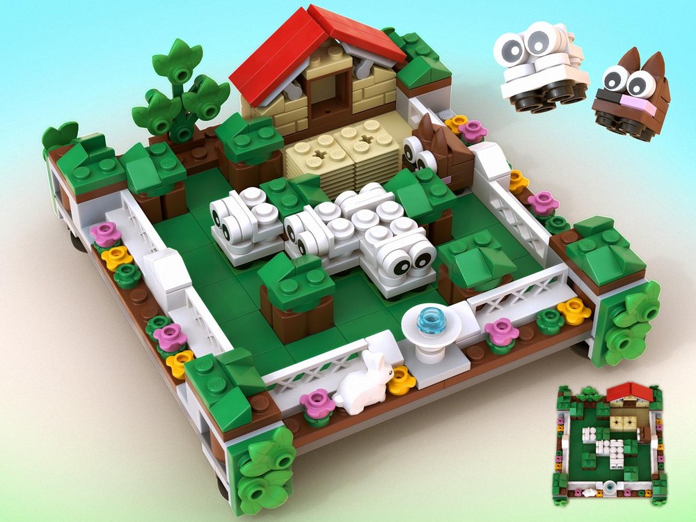 LEGO MOC Dog and sheep at the farm (game) by bassdj | Rebrickable ...