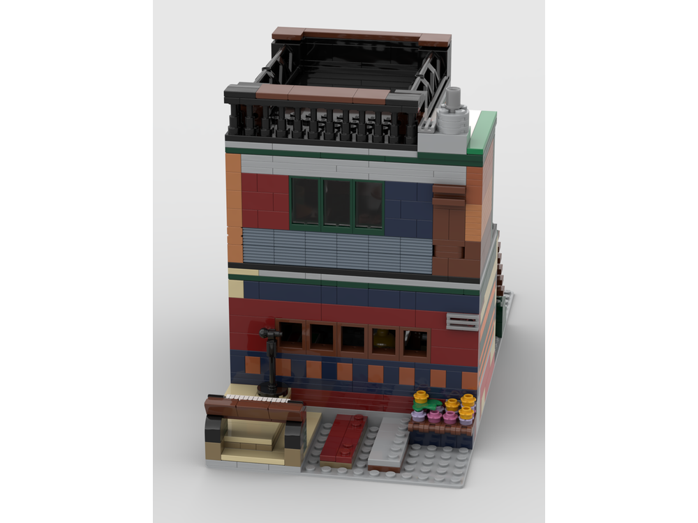 Lego Moc Central Perk Half Moc By Noobricks Rebrickable Build With Lego