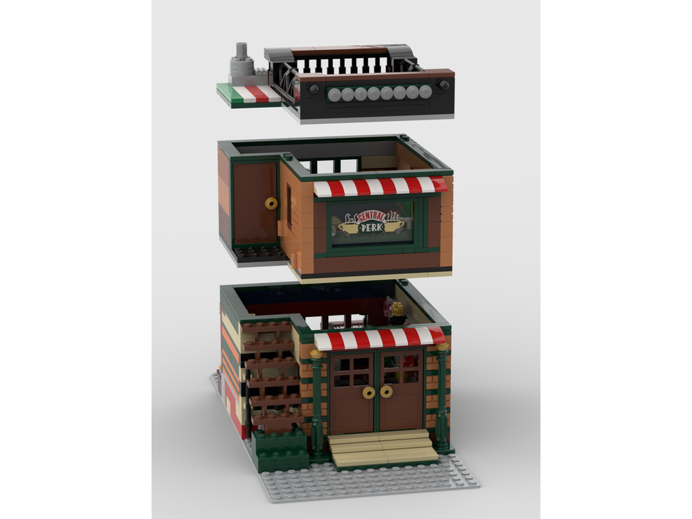 Lego Moc Central Perk Half Moc By Noobricks Rebrickable Build With Lego