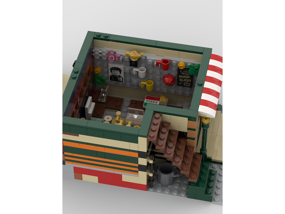 Lego Moc Central Perk Half Moc By Noobricks Rebrickable Build With Lego