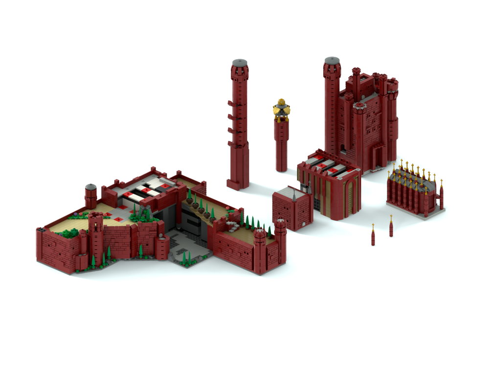 LEGO MOC-117962 The Red Keep by brickgloria | Rebrickable - Build with LEGO