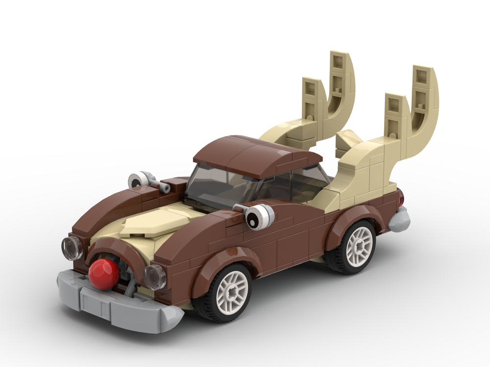 LEGO MOC Rudolph the red nosed race car by ruudcreateslego ...