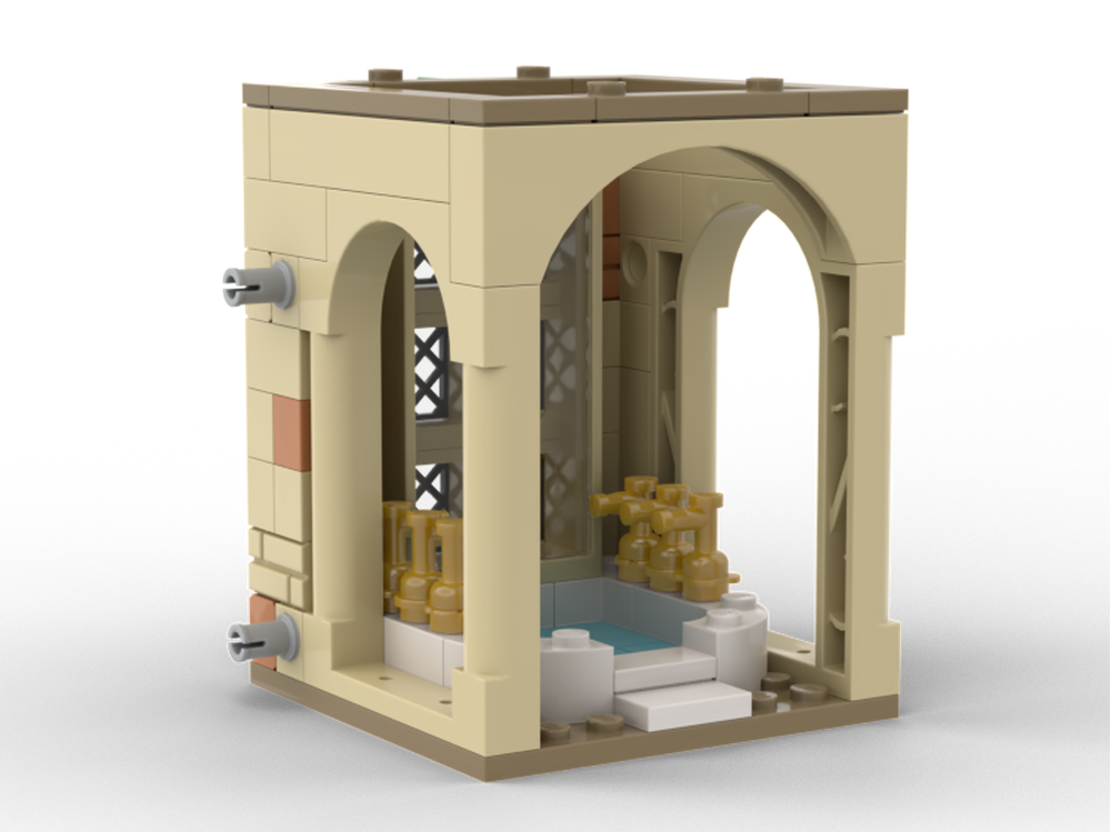 Lego Moc Hogwarts Prefects Bath Modular By Nico2301 Rebrickable
