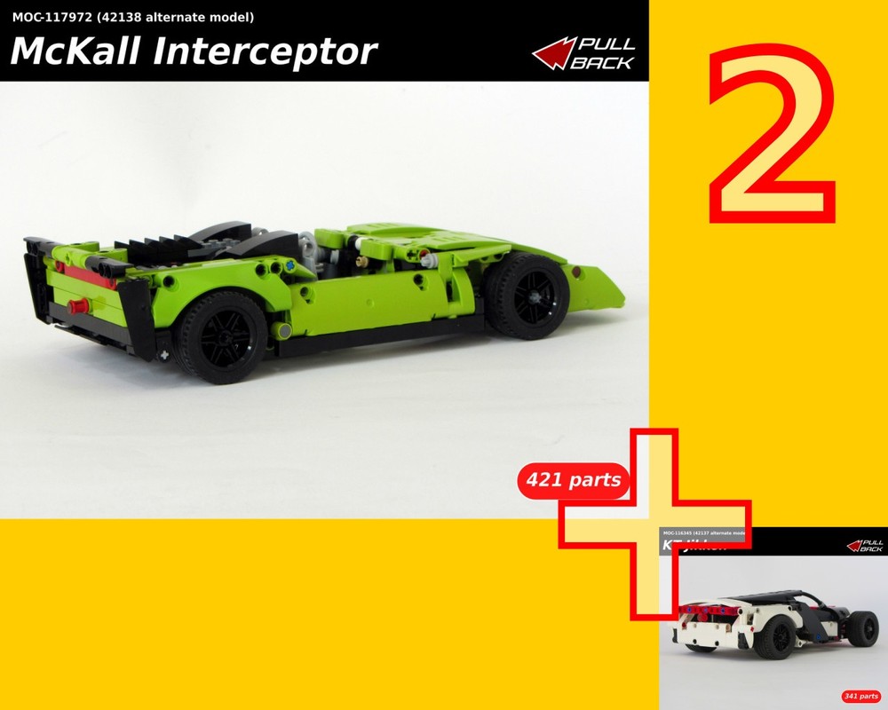 LEGO MOC-118015 42137, 42138 alternates - KT Jikken and McKall ...