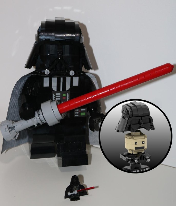 LEGO MOC Vader Mega Figure by BrickMaje | Rebrickable - Build with LEGO
