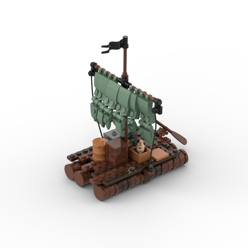 LEGO MOC Port Sauvage: The Raft by Brickjester | Rebrickable - Build ...