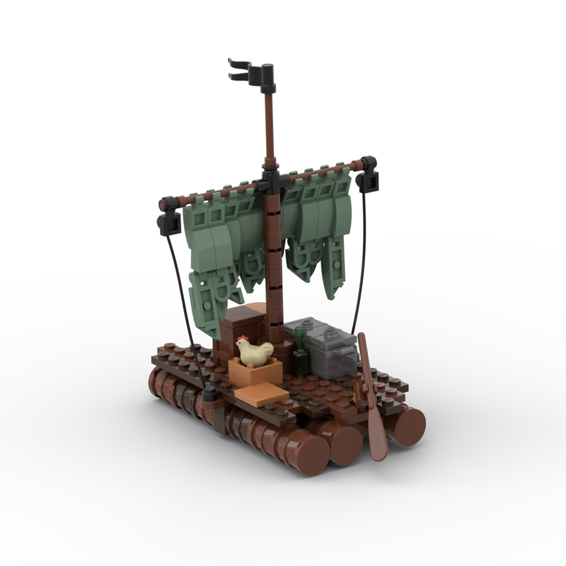 LEGO MOC Port Sauvage: The Raft by Brickjester | Rebrickable - Build ...