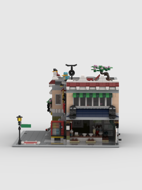 LEGO MOC Noodle & Bike Shop Modular by KTBrickworks | Rebrickable ...
