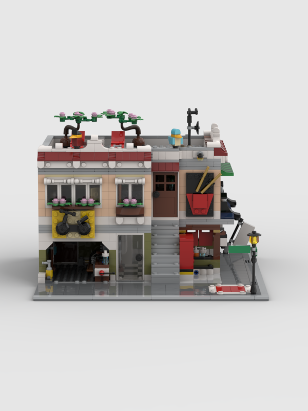 LEGO MOC Noodle & Bike Shop Modular by KTBrickworks | Rebrickable ...