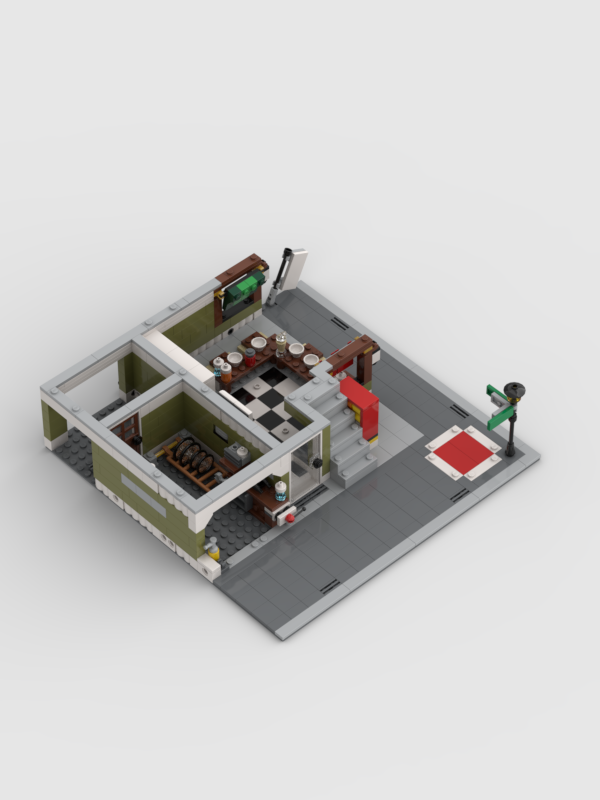 LEGO MOC Noodle & Bike Shop Modular by KTBrickworks | Rebrickable ...