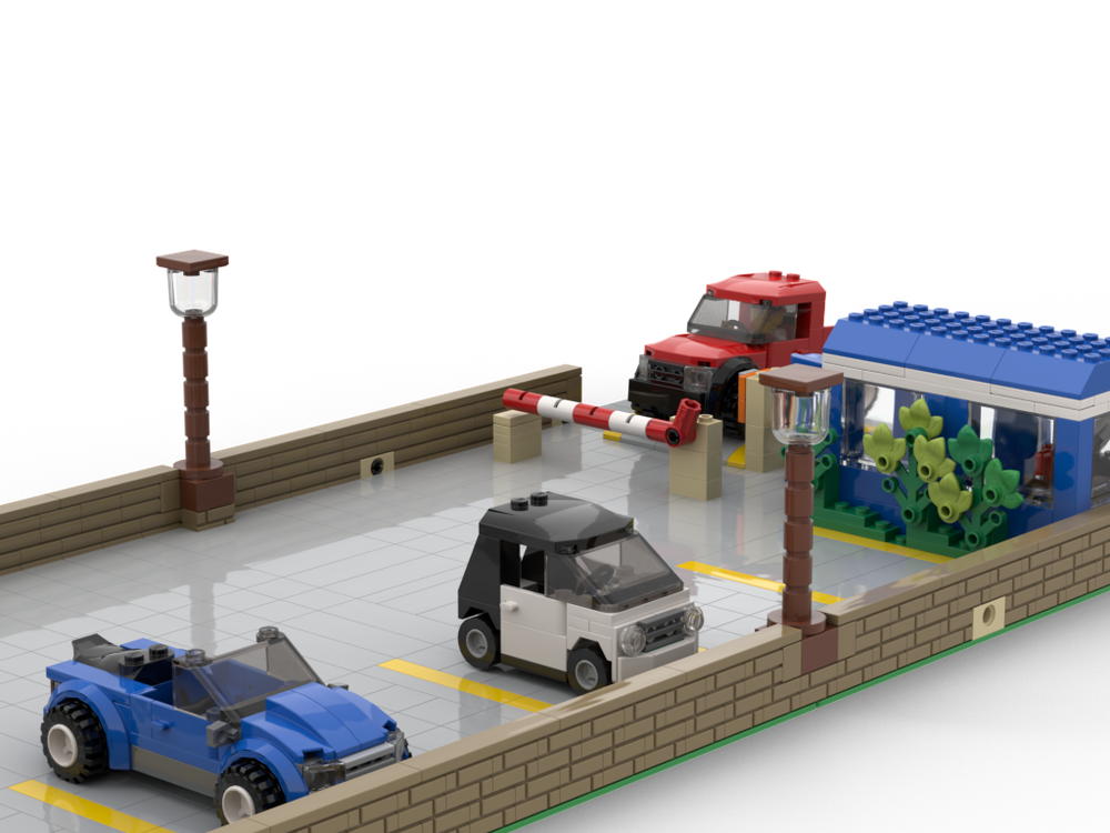 Lego Moc Minifig Scale Modular Parking Lot By Viernes Rebrickable