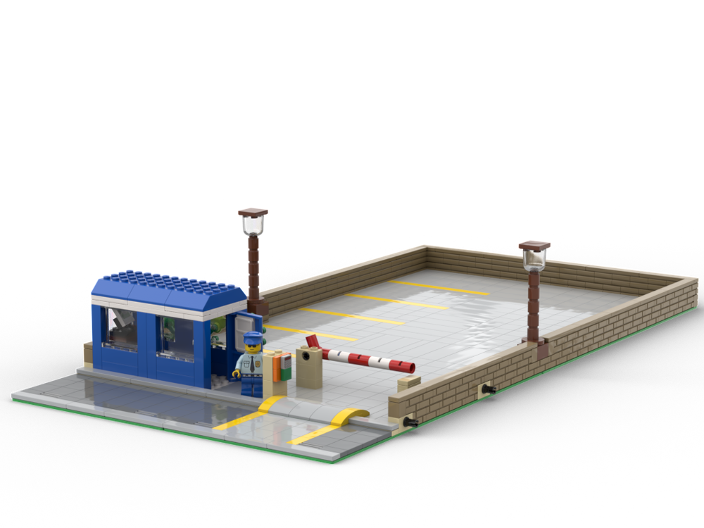 Lego Moc Minifig Scale Modular Parking Lot By Viernes Rebrickable