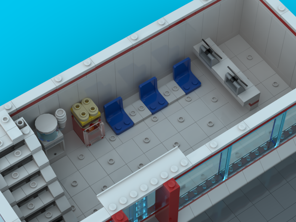 Lego Moc Hospital By The Lego Master Rebrickable Build With Lego