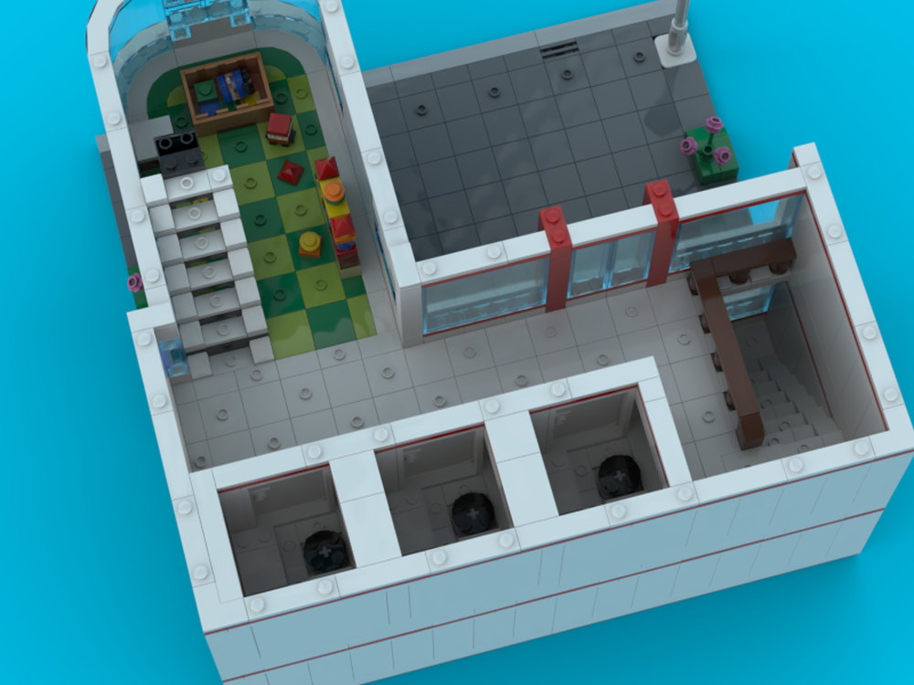 Lego Moc Hospital By The Lego Master Rebrickable Build With Lego