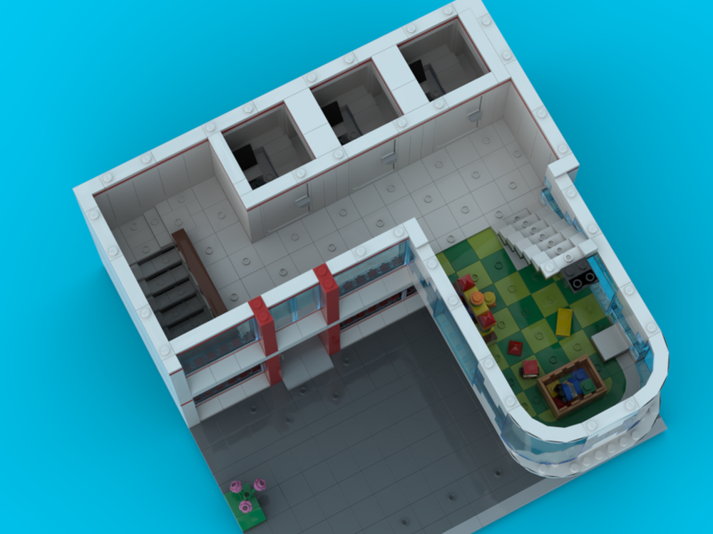 Lego Moc Hospital By The Lego Master Rebrickable Build With Lego