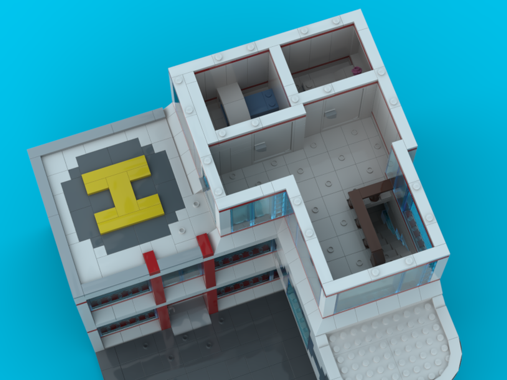 Lego Moc Hospital By The Lego Master Rebrickable Build With Lego