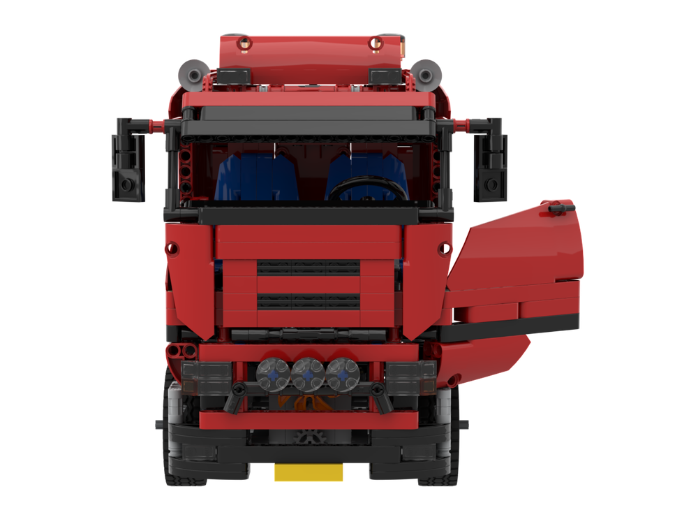 Lego Moc Big Red Truck By Mla2 Rebrickable Build With Lego