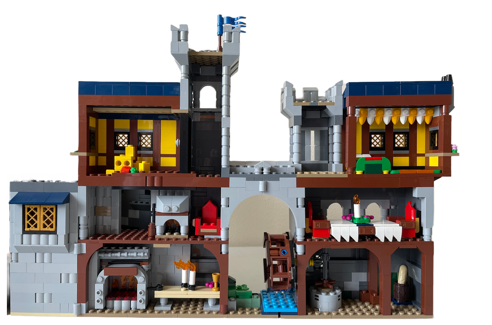 LEGO MOC Blue Knight's Castle Fortress (3x31120 Alternate build) by re ...