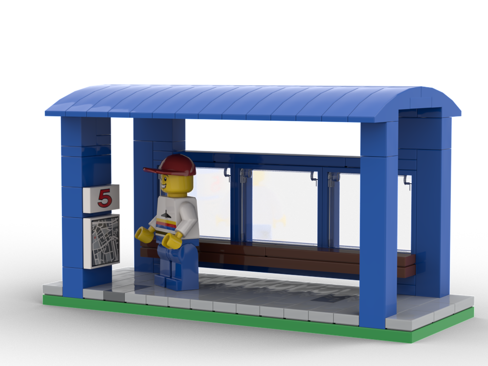 LEGO MOC-118288 Minifig scale modular bus stop by Viernes | Rebrickable ...