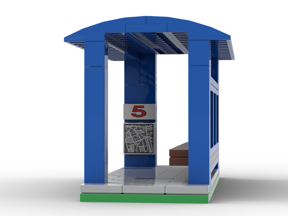 LEGO MOC-118288 Minifig scale modular bus stop by Viernes | Rebrickable ...