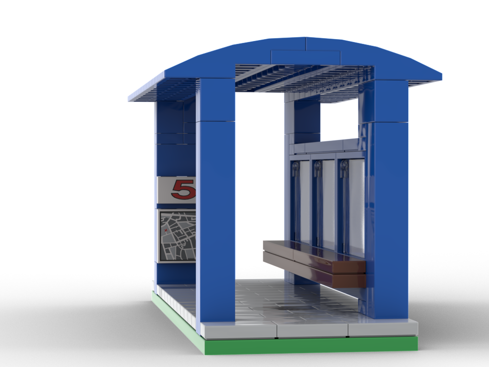 LEGO MOC-118288 Minifig scale modular bus stop by Viernes | Rebrickable ...