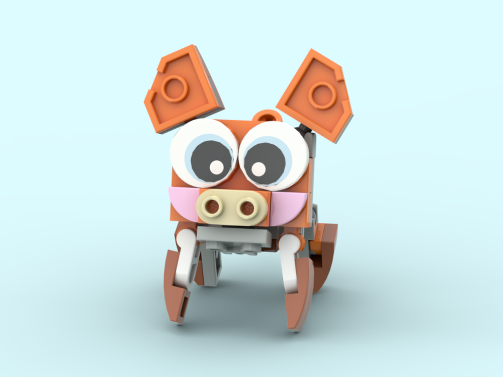 LEGO MOC Orange Pig by eric_nunya | Rebrickable - Build with LEGO